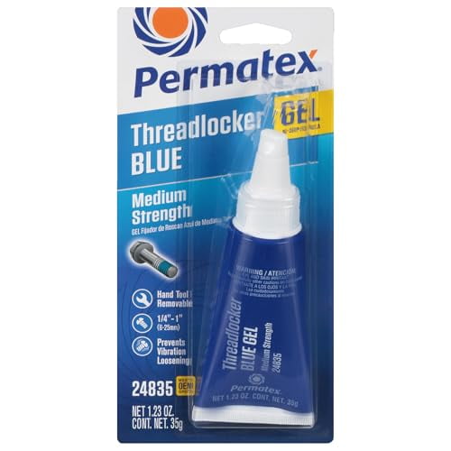 Permatex 24835 Medium Strength Threadlocker Blue Gel, 35 g - Walmart.com
