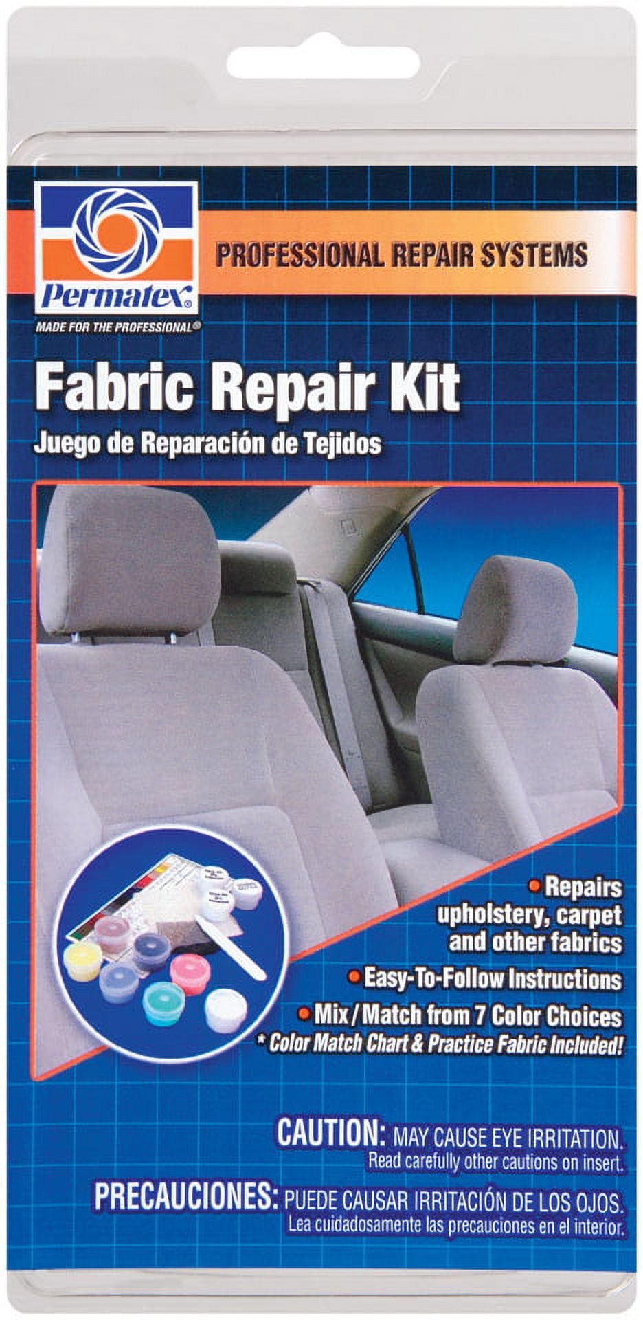 Permatex 25247 All Purpose Fabric Repair Kit for Automobile Upholstery ...