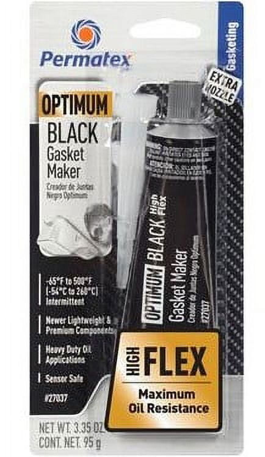 Permatex 27037 Optimum Black Gasket Maker 3.35 Ounce Tube With Nozzle ...