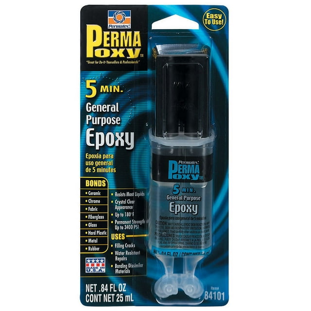 Permatex 5 Minute Gap Filling Clear Epoxy - 84101 - Walmart.com
