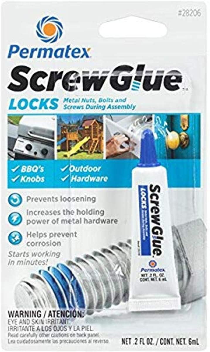 Permatex 6 ml Screw Glue Locks, 0.18 fl. oz Liquid - 28206 - Walmart.com