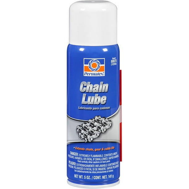 Permatex 80075 Chain Lubricant, 6 oz, Aerosol Can, Brown, Liquid ...