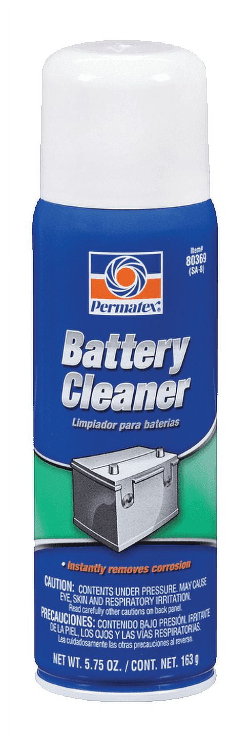 ITW Global Brands Permatex 80369 Battery Cleaner, 6oz Aerosol, Removes ...