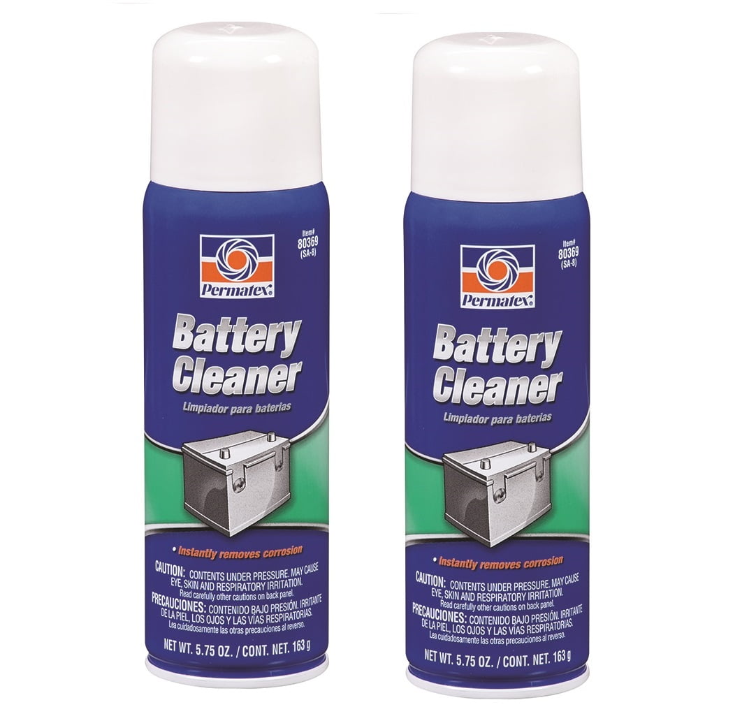 Permatex 80369 Battery Cleaner, Spray on and Wash Off, 5.75oz can ...