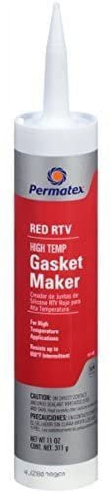 Permatex 81409 High-Temp Red RTV Silicone Gasket, 11 oz. by Permatex ...