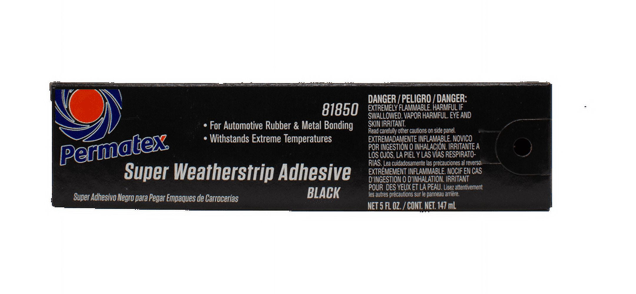 Permatex 81850 Black Super Weatherstrip Adhesive, 5 oz. - Walmart.com