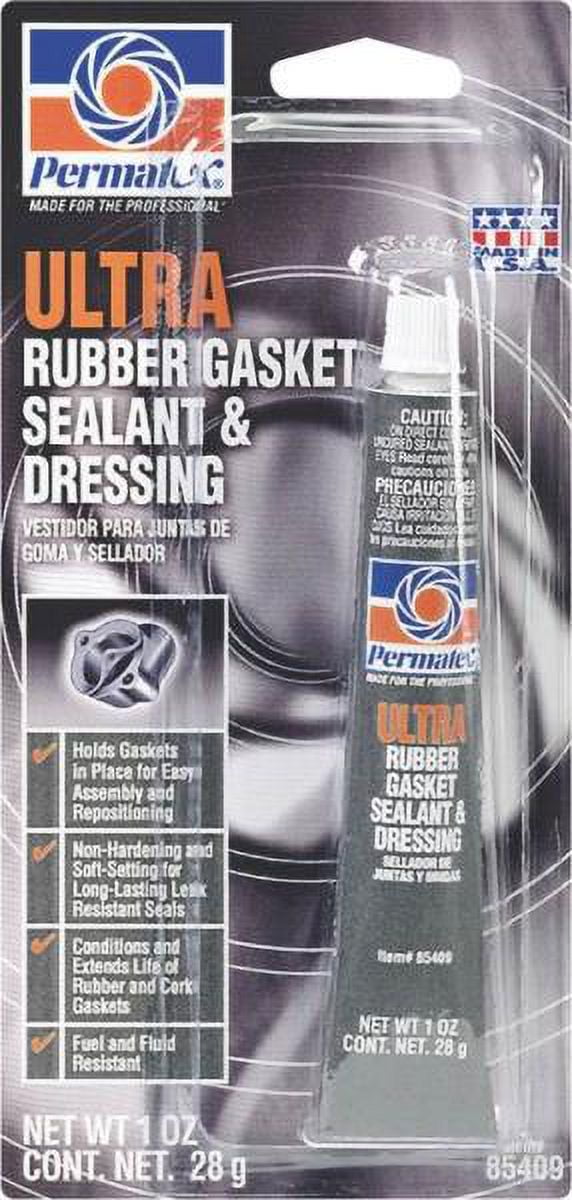 Permatex 85409 Ultra Rubber Gasket Sealant & Dressing, 1 Oz, Each ...