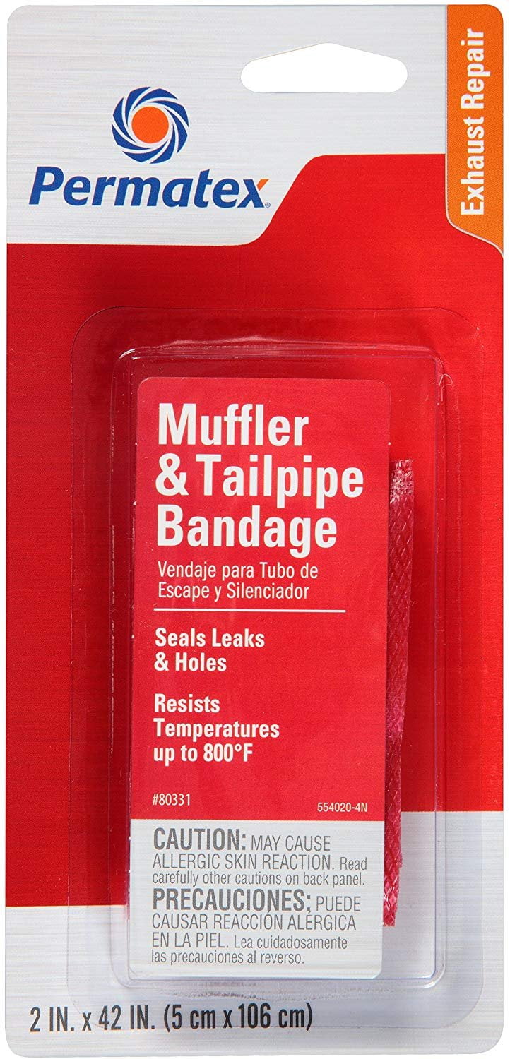 Permatex Sealer, Muffler and Tailpipe Repair Patch, 84 sq. in., High ...