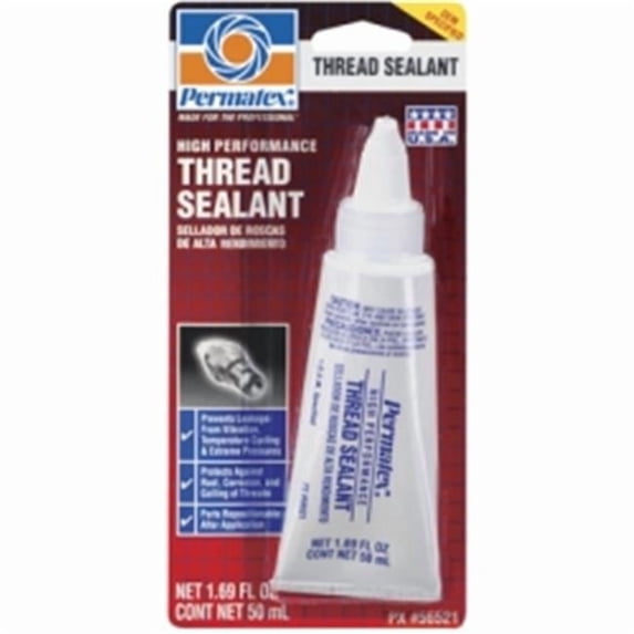 Permatex PTX56521 High Performance Thread Sealant, 50 ml Tube Carded ...