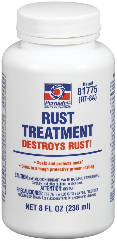 Permatex 81775 Rust Treatment , 8 Oz. - Walmart.com