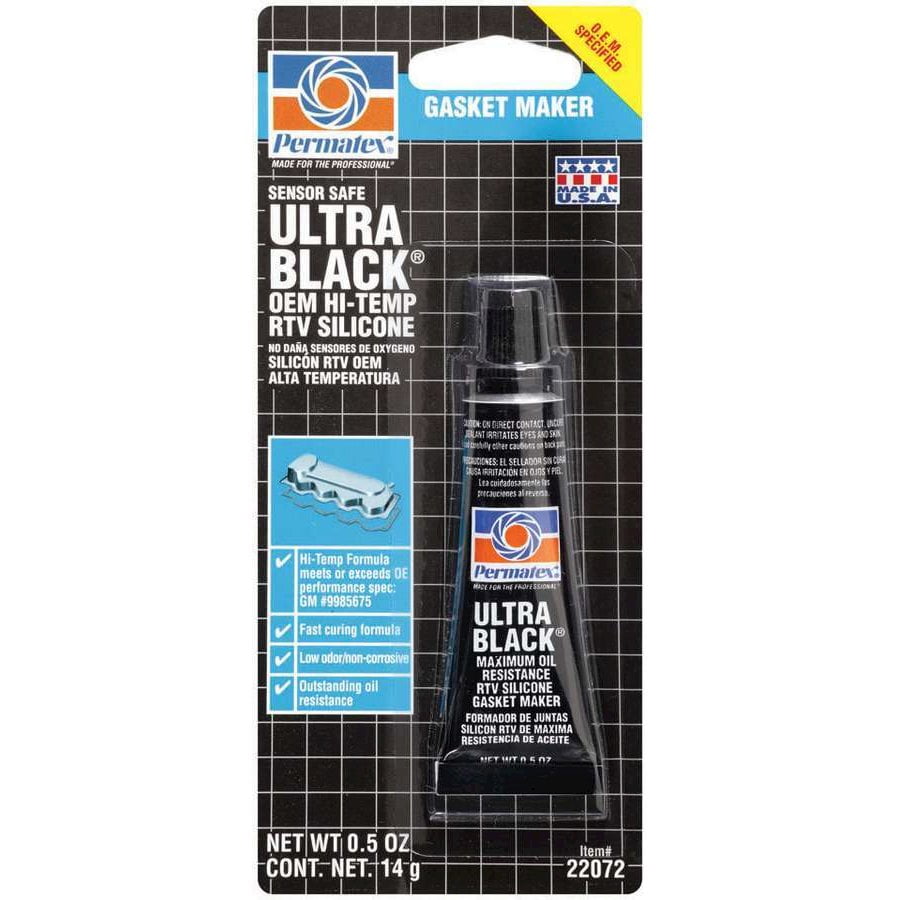 Permatex Ultra Black Maximum Oil Resistance RTV Silicone Gasket Maker ...