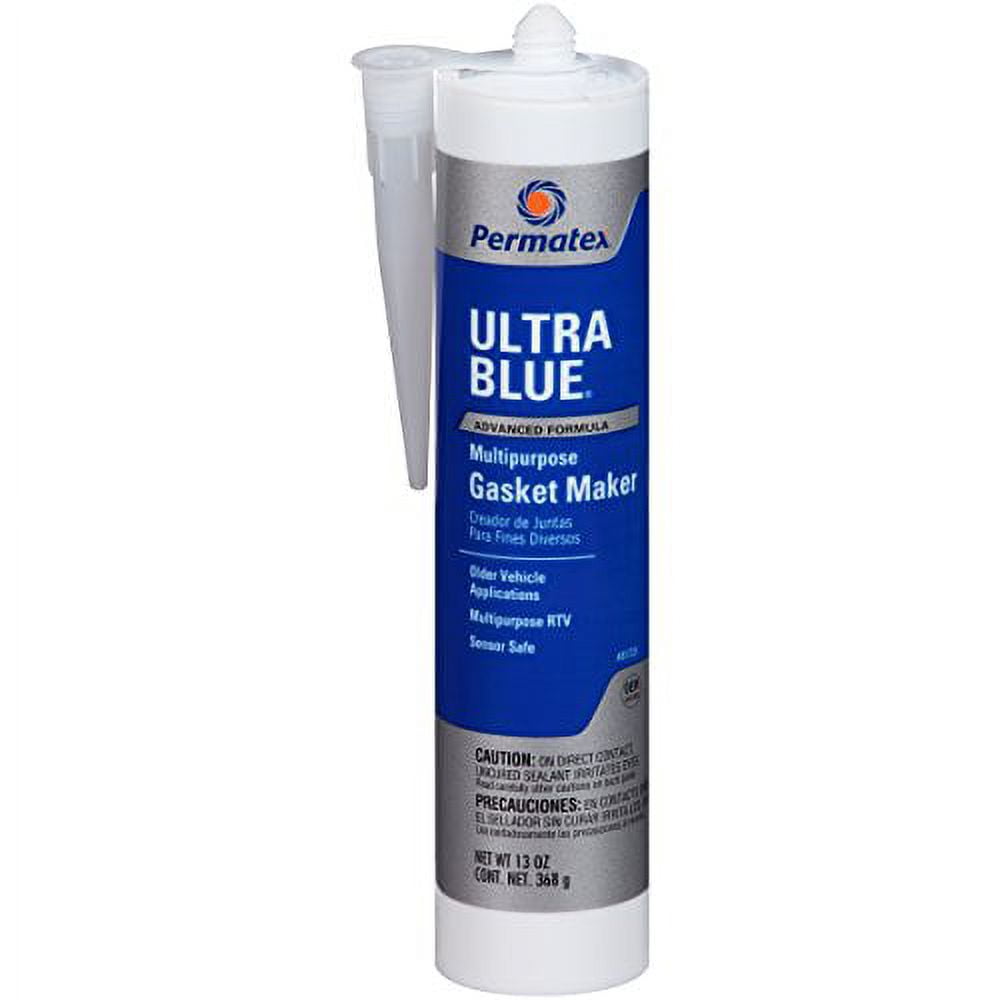 Permatex Ultra Series RTV Silicone Gasket Maker, 13 oz Cartridge, Blue ...