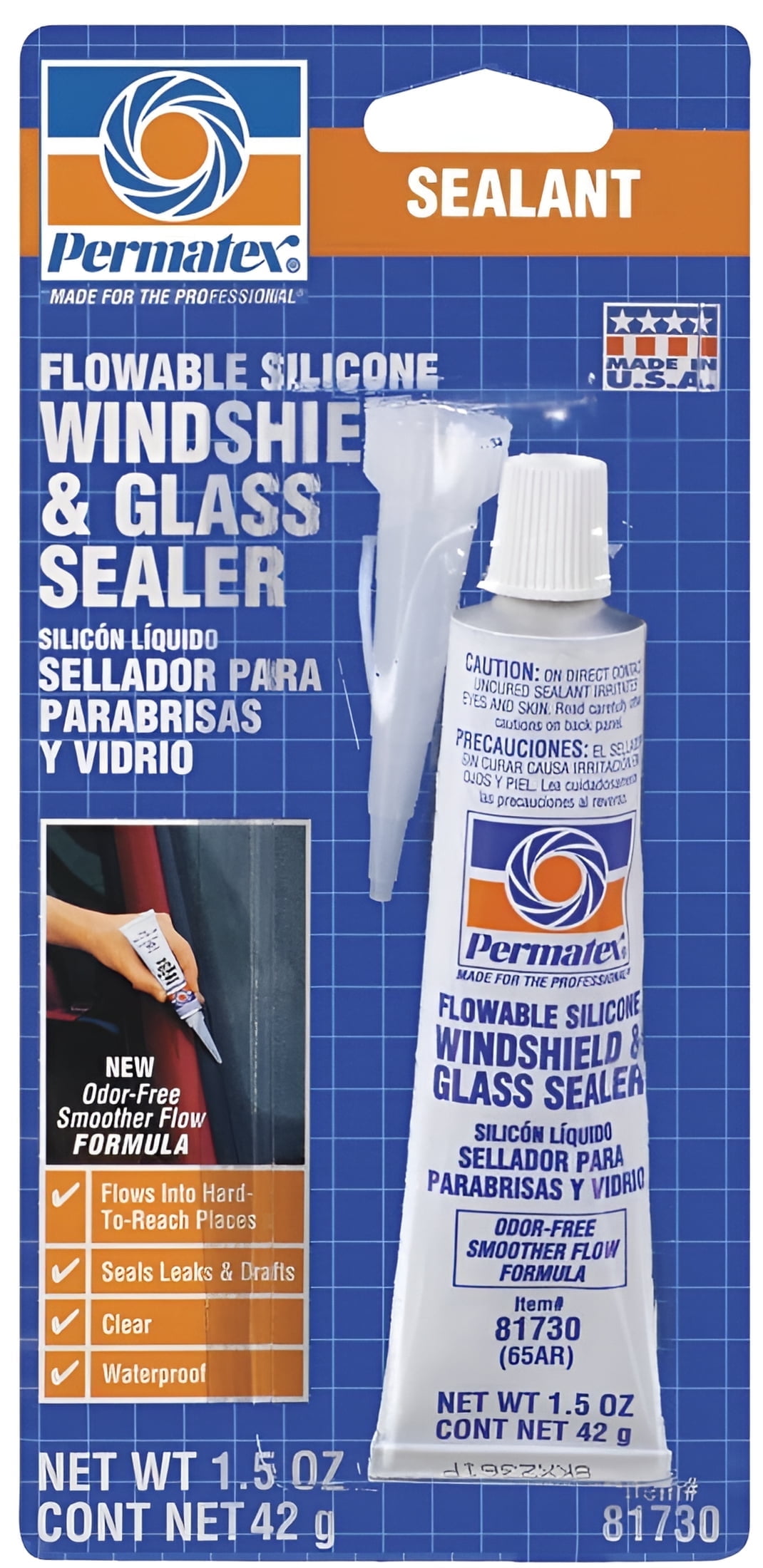 Permatex Silicone Auto Window Seal Adhesive, Windshield and Glass ...
