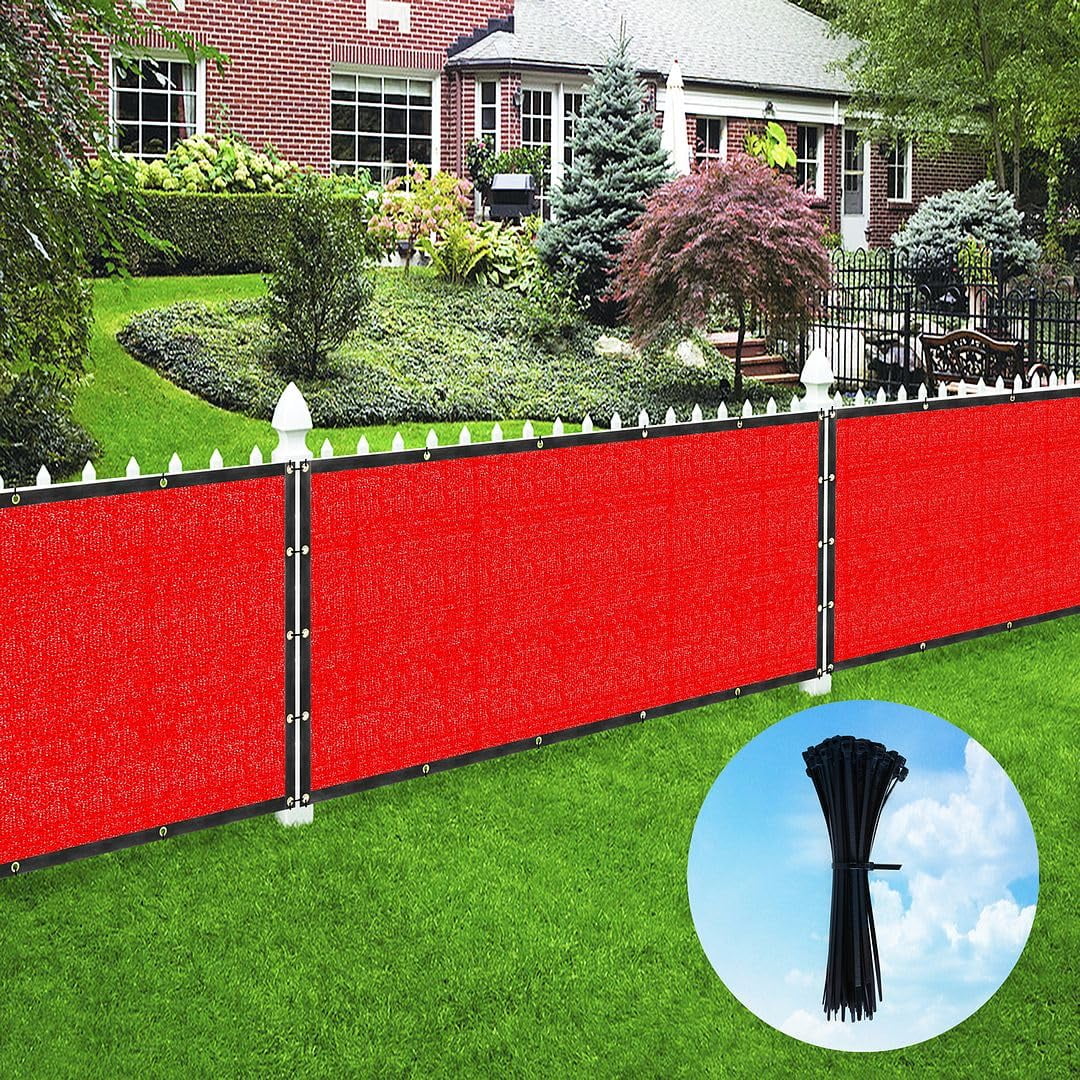 Permeable Shade Sail and Privacy Fence Screen, Heavy Duty Fabric with ...