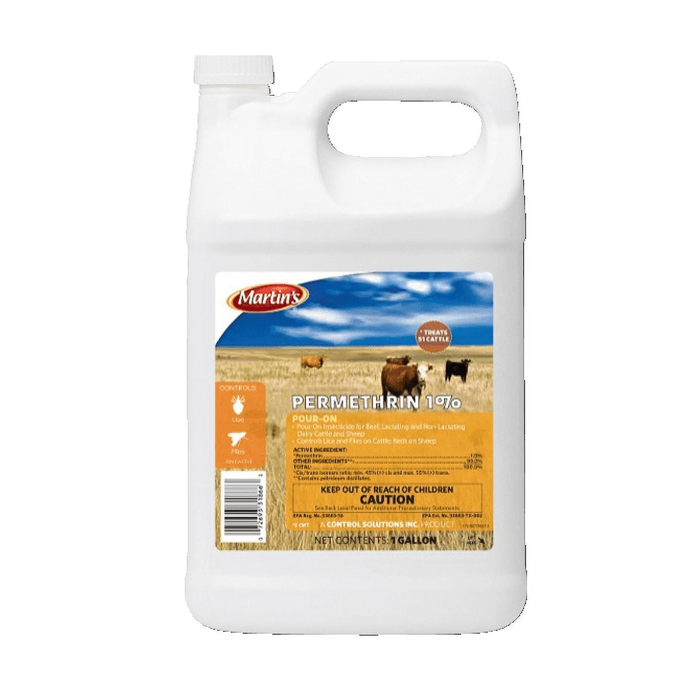 Permethrin 1% Pour On 128oz- Cattle Fly Insecticide - Walmart.com