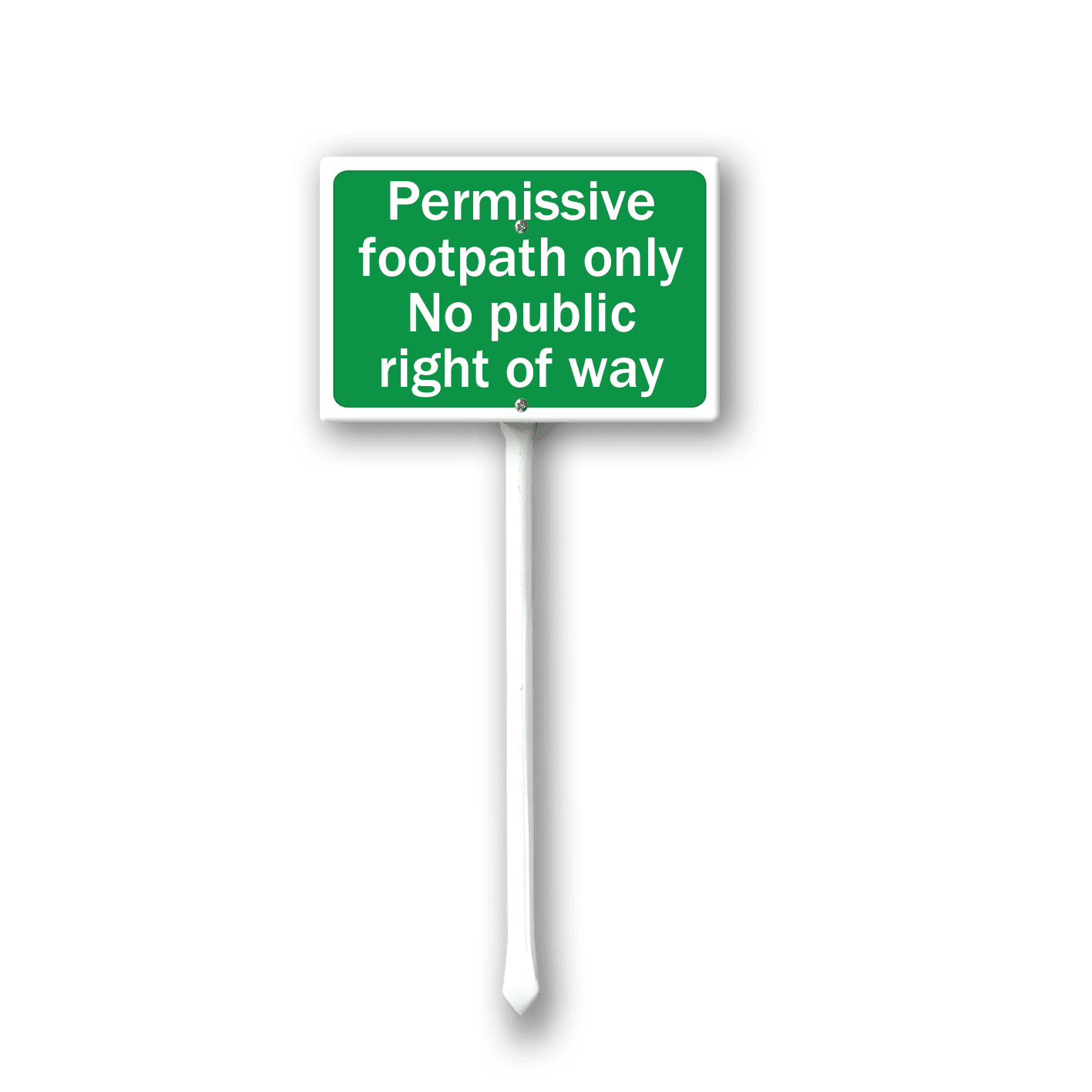 Permissive footpath only no public right of way Sign, 12" x 8" Yard ...