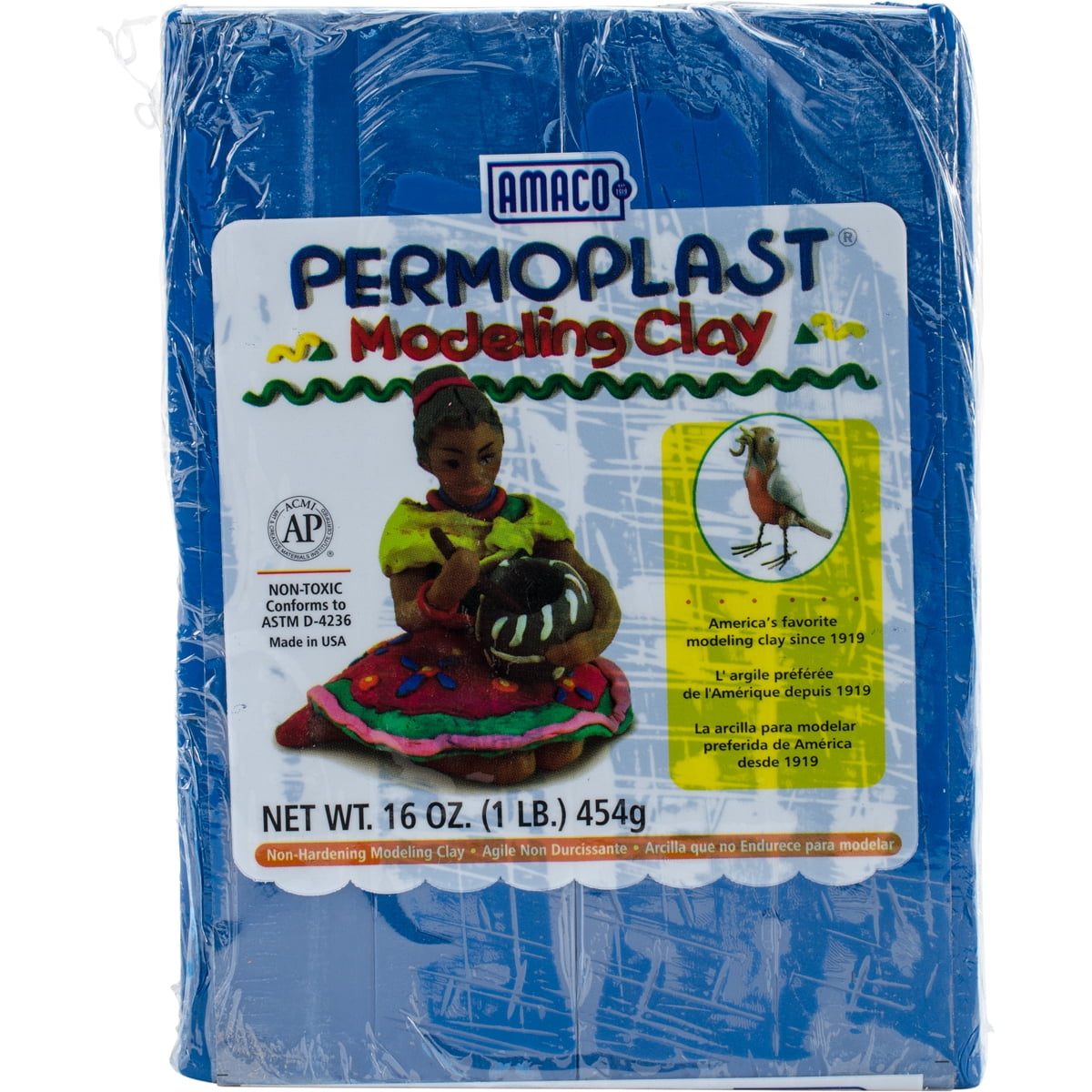 Permoplast Clay, 1lb, Blue - Walmart.com