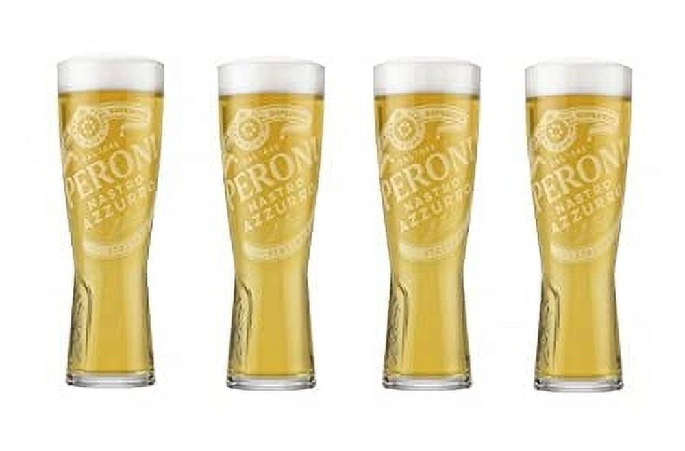 Peroni Italian Beer Glass - New 2020 Signature Edition - Set of 4 ...
