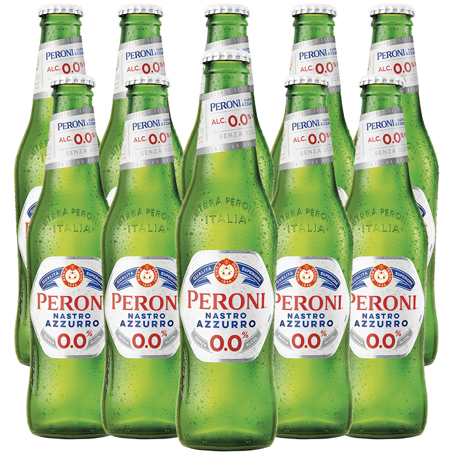Peroni Nastro Azzurro 0.0 NA Beer Non-Alcoholic Lager Brew 11.2oz ...