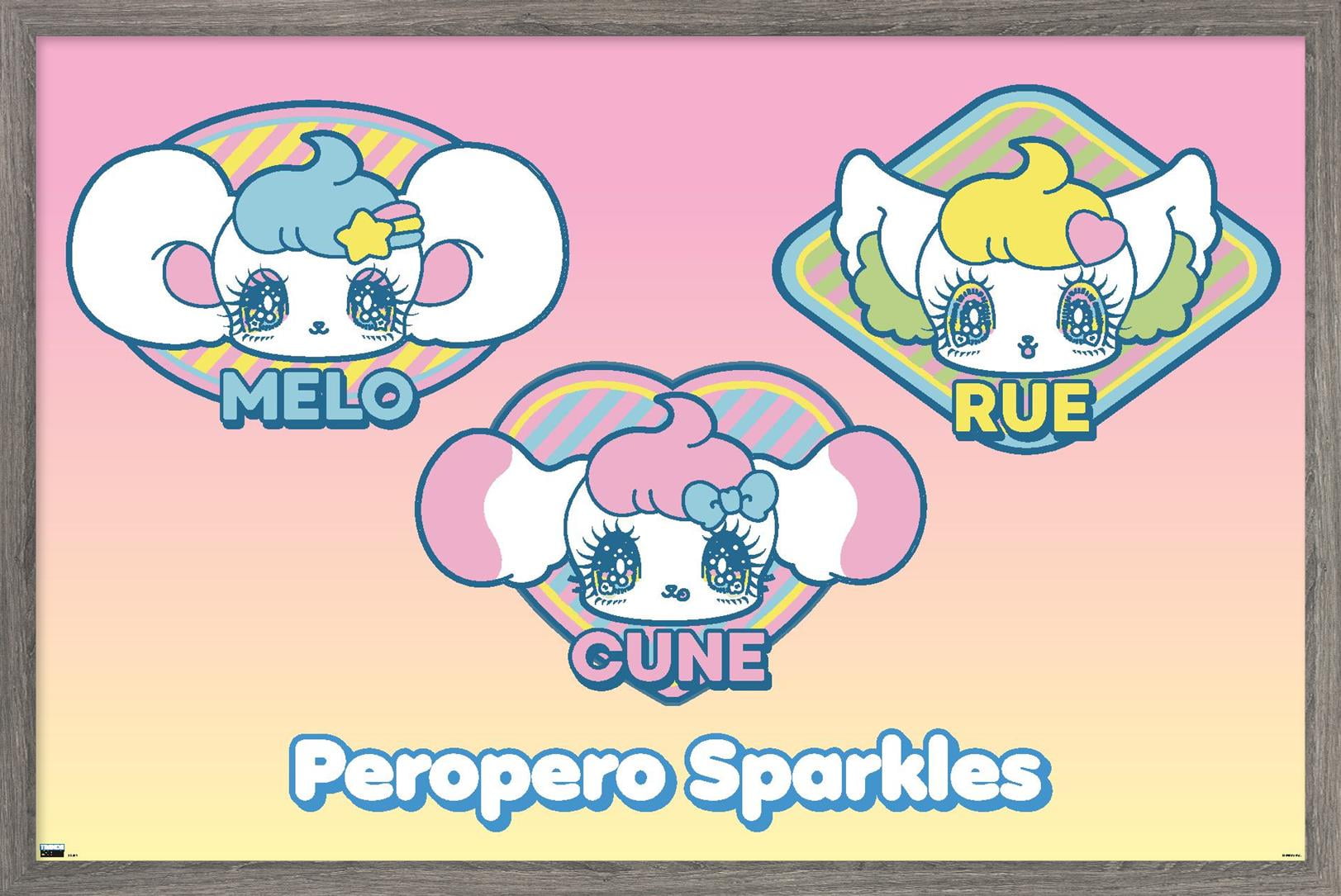 Peropero Sparkles - Faces Wall Poster, 14.725" x 22.375" Framed ...