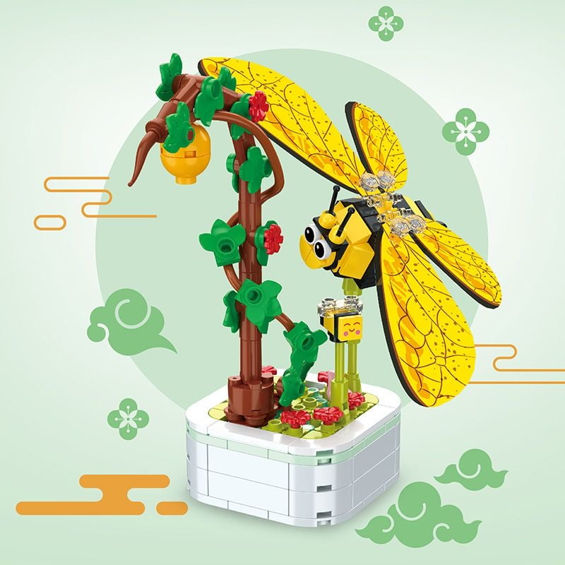 Perpetual Bouquet Tulip Flower Building Block 3D Model Home Decoration ...