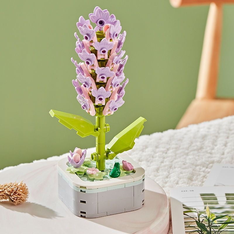 Perpetual Bouquet Tulip Flower Lilac Building Block 3D Model Home ...