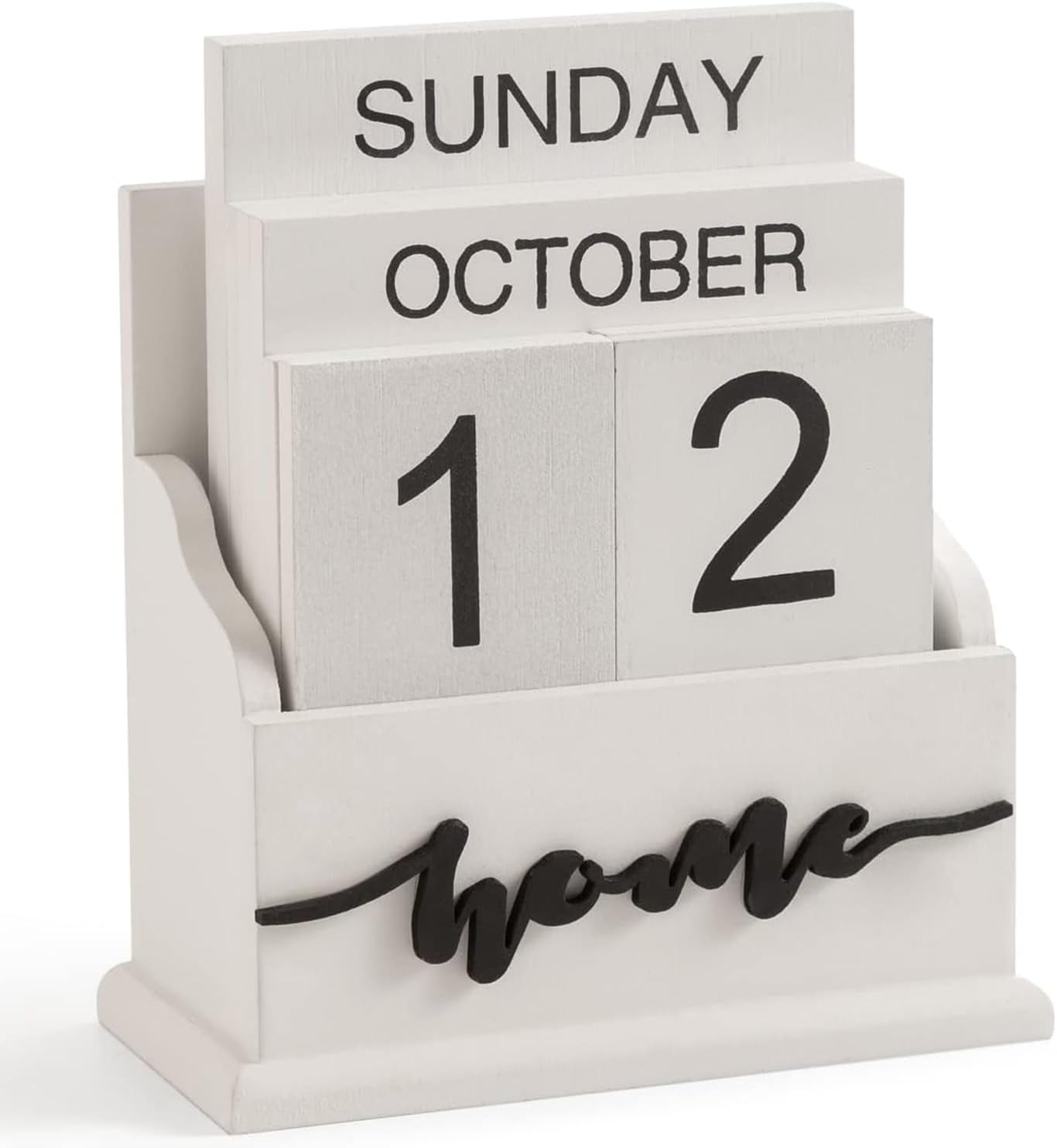 Perpetual Calendar, Wooden Disc Perpetual Desk Calendar, Wooden Disc ...