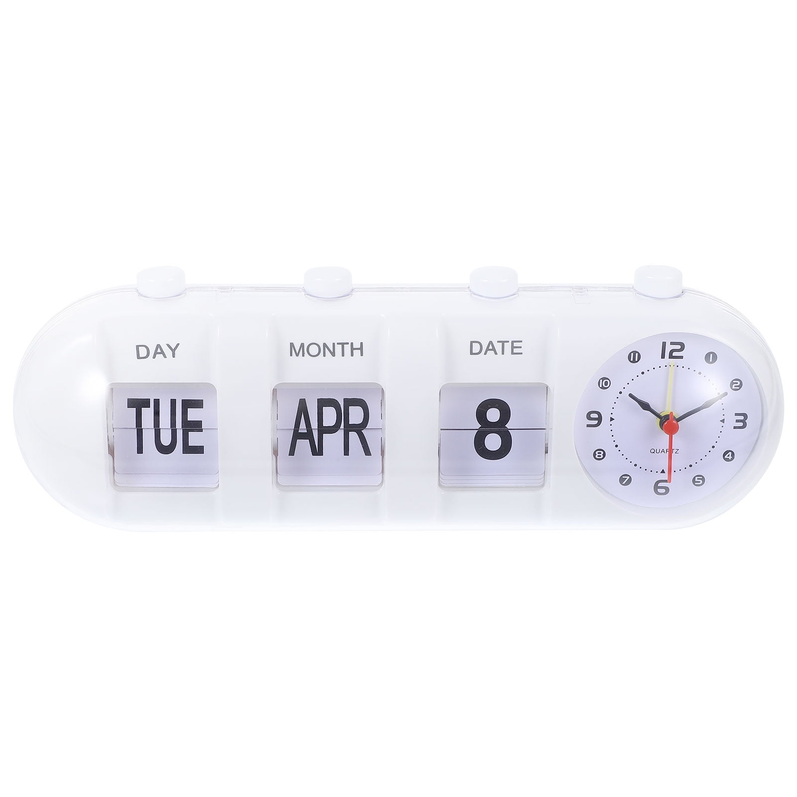 Perpetual Calendar with Clock Manual Calendar Digital Date Desktop ...