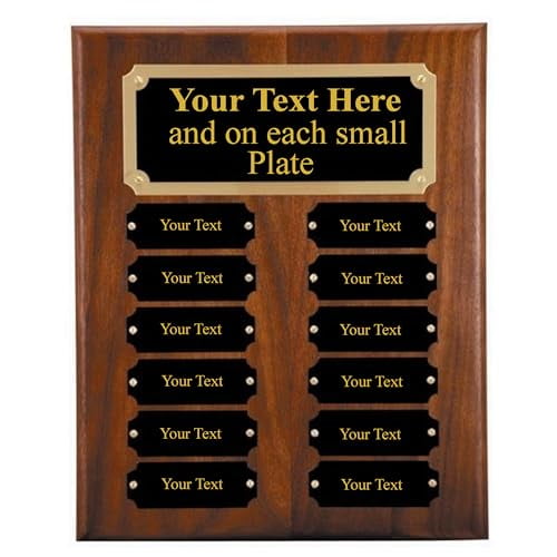 Perpetual Plaque Award, Multiple Name plates, Perpetual Award, 8X10 ...