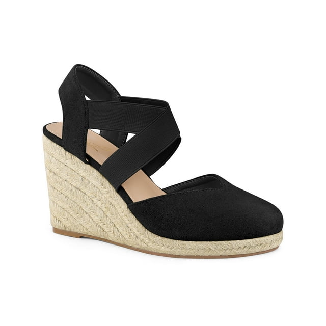 Perphy Platform Closed Toe Espadrille Wedge Heel Sandals for Women ...