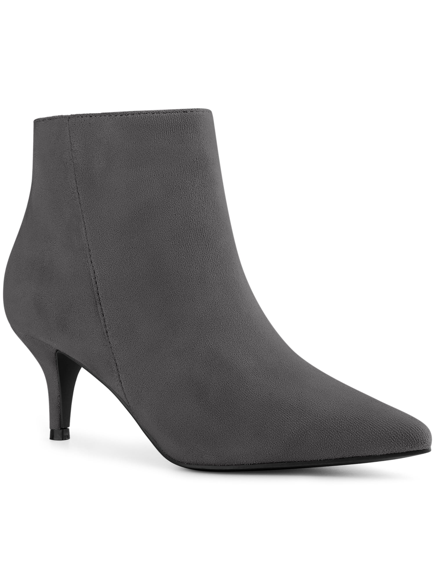 Perphy Women Pointed Toe Side Zip Stiletto Heels Ankle Boots - Walmart.com