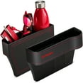 Perplus Leather Car Seat Gap Filler Organizer, Drop-Stop Vehicle ...