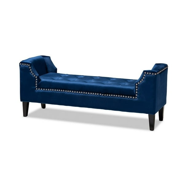 Perret Modern and Contemporary Royal Blue Velvet Fabric Upholstered ...