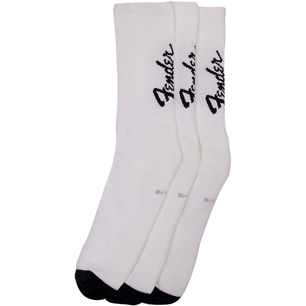 Perri's Fender Exploded Logo Short Crew Socks Black/White - Walmart.com