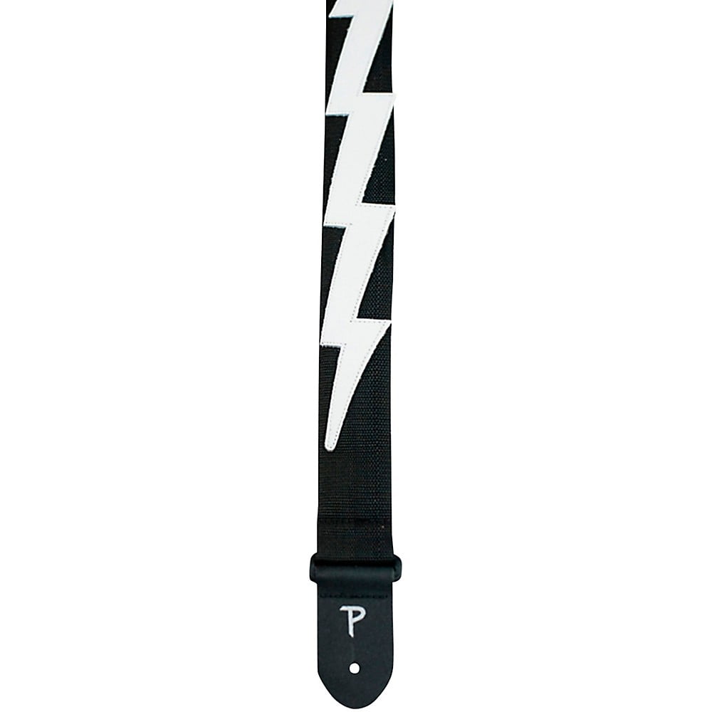 Perri's Lightning Bolt Nylon Guitar Strap Black 2 in. - Walmart.com