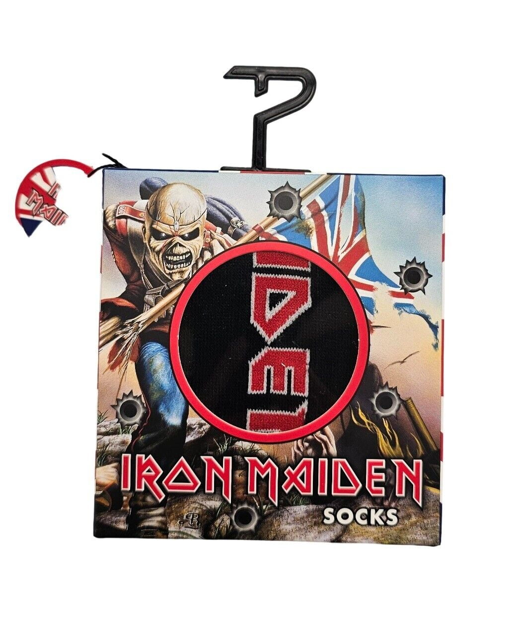 Perri's Socks Iron Maiden Gift Box logo Socks - IMC101-001 - Walmart.com