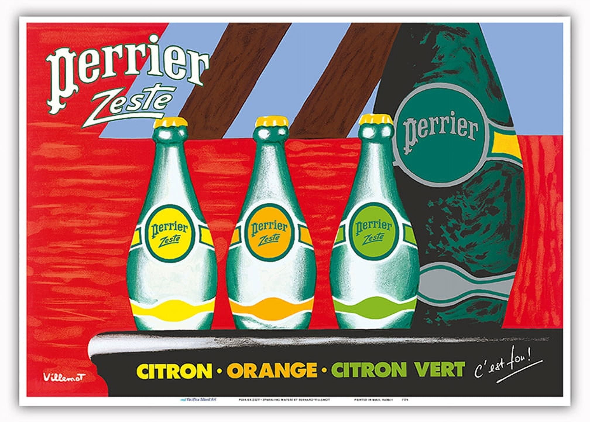 Perrier Zest - Lemon Orange Lime Sparkling Waters - Vintage Advertising ...