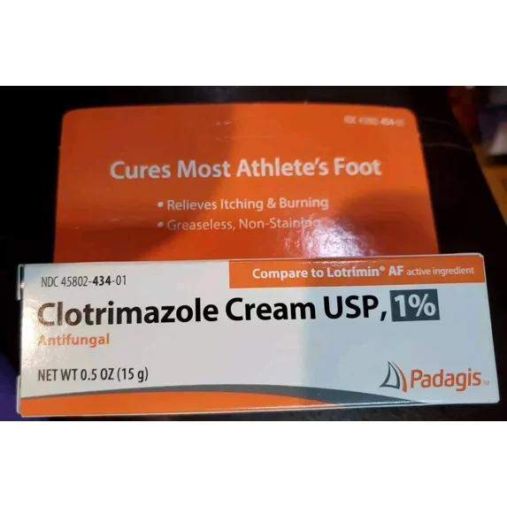 Padagis Athlete's Foot Anti-Fungal Clotrimazole Cream USP 1%, 1oz, 2 ...