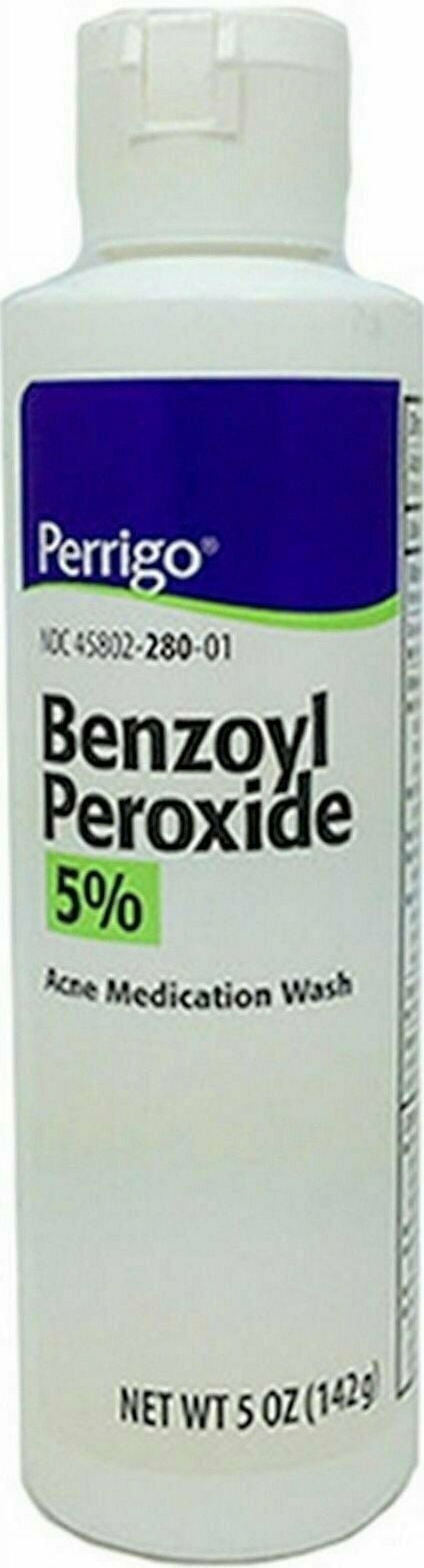 Perrigo Benzoyl Peroxide 5% Wash, Mild to Moderate Acne Treatment, 5oz ...