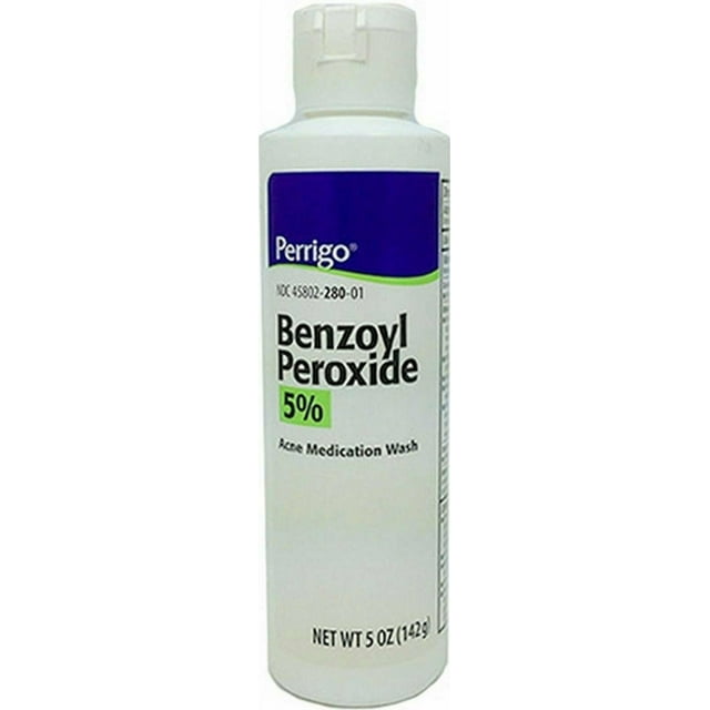 Perrigo Benzoyl Peroxide Acne Medication Face Wash Clear Skin 5 oz, 3 ...