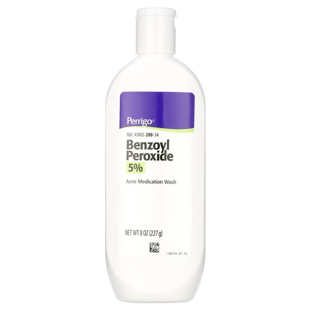 Perrigo Benzoyl Peroxide Foaming Wash for Body and Back, Acne Treatment ...