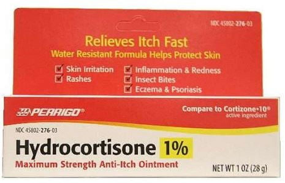Perrigo Hydrocortisone 1% Ointment Maximum Strength Anti-Itch 1 oz ...