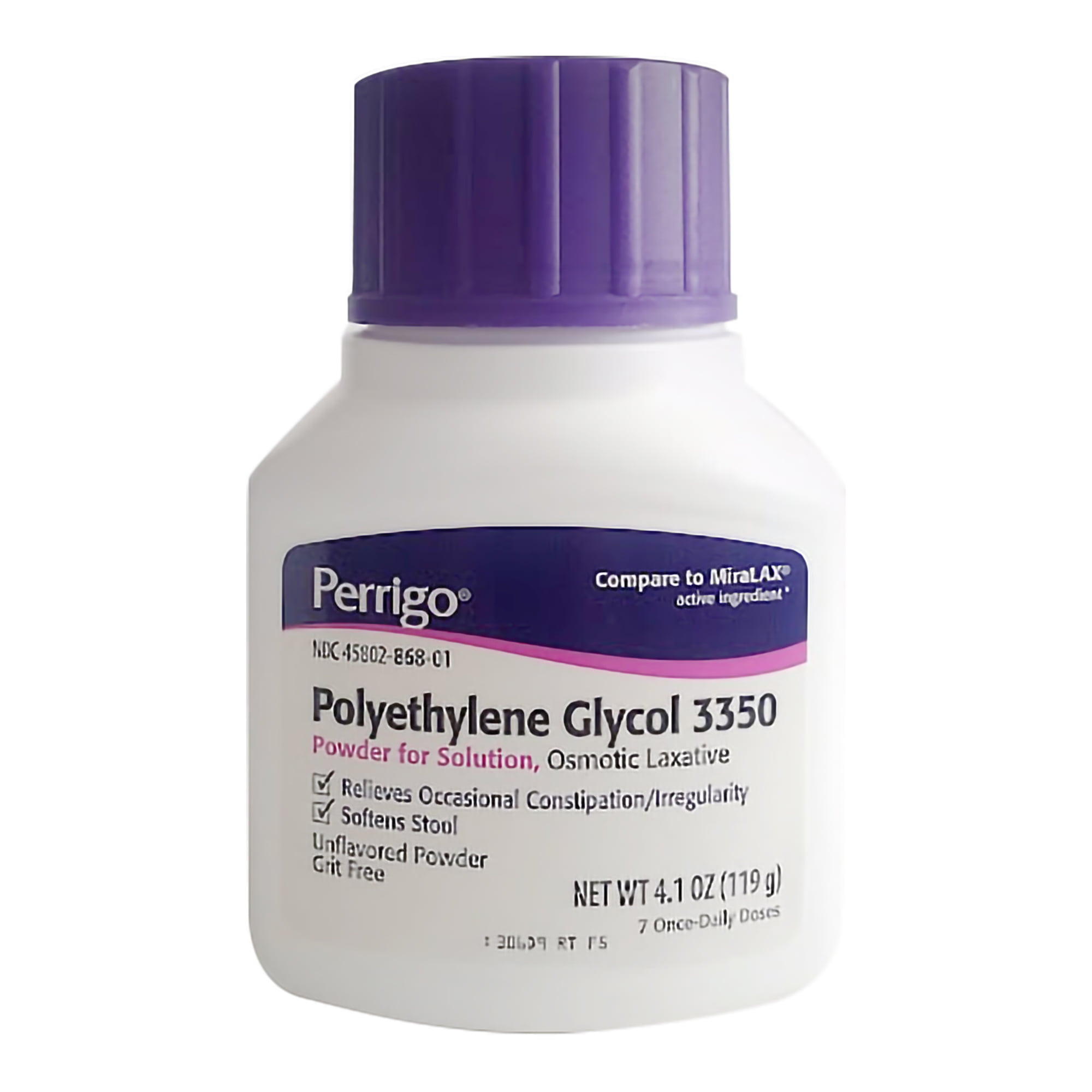 Perrigo Polyethylene Glycol 3350 Powder OSMOTIC LAXATIVE - Compare to ...