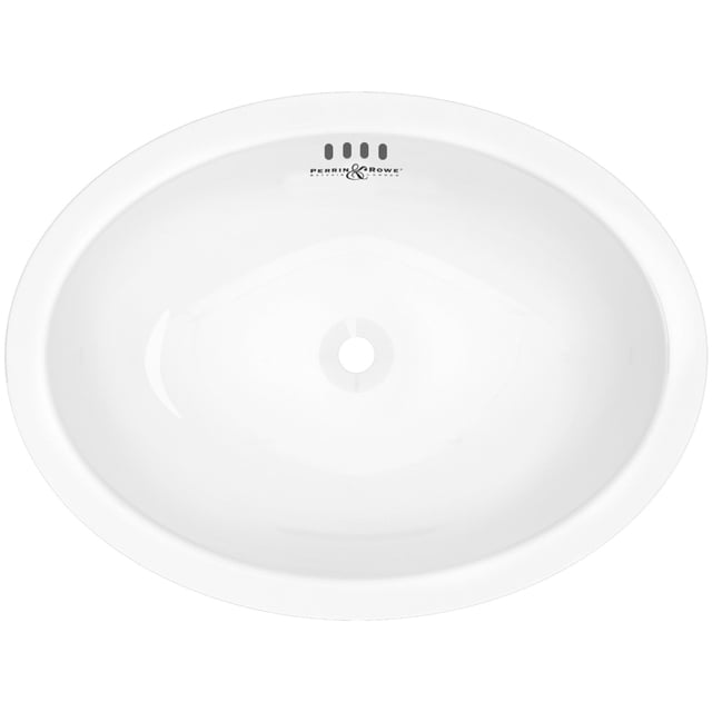 Perrin And Rowe U.2525 19-11/16" Oval Vitreous China Undermount ...