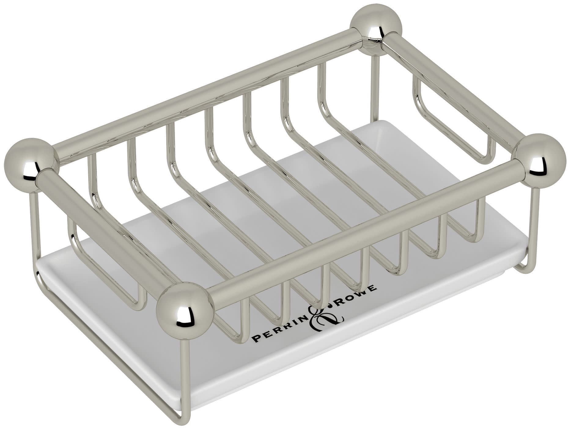Perrin And Rowe U.6972 Free Standing Brass Soap Basket - Nickel ...