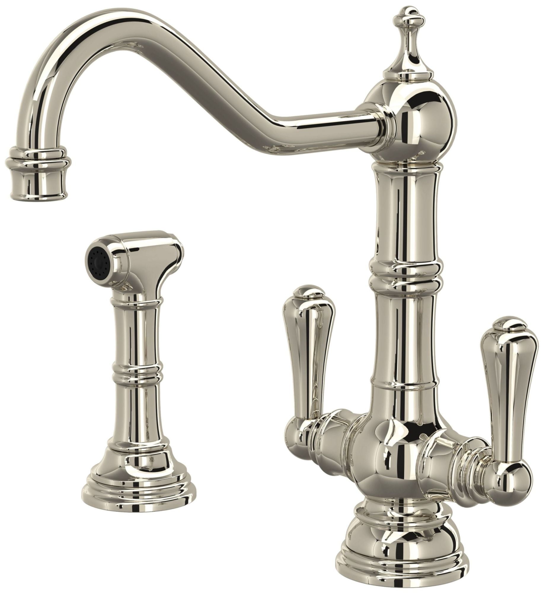 Perrin & Rowe Edwardian Era Mono Dual Lever Kitchen Faucet With ...
