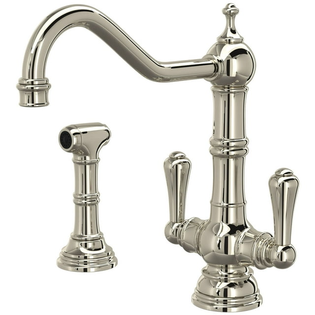Perrin & Rowe Edwardian Era Mono Dual Lever Kitchen Faucet With ...