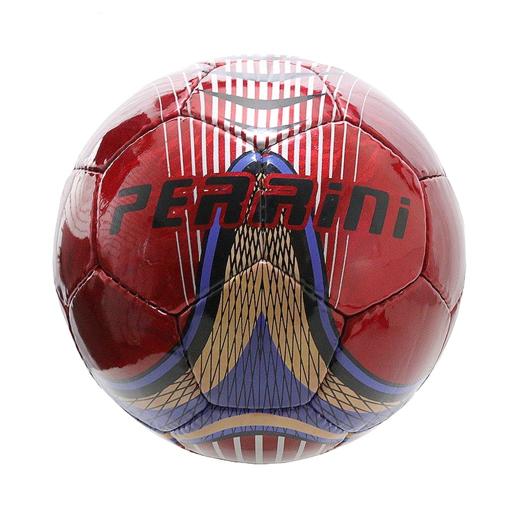 Perrini Red & Blue Indoor Outdoor Sports Soccer Ball Size 5 - Walmart.com