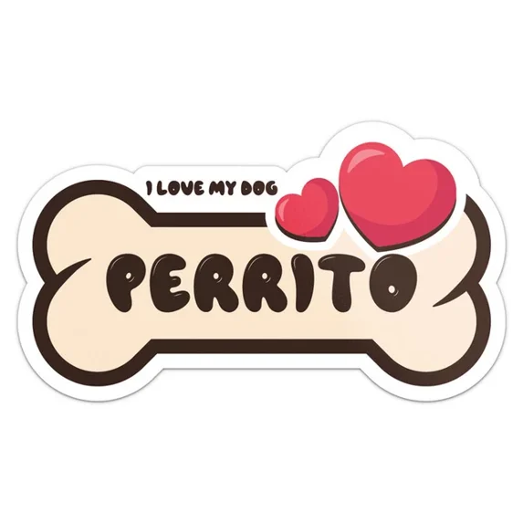 Perrito Dog Sticker Phone Decal Water Bottle Stickers Car Decals ...