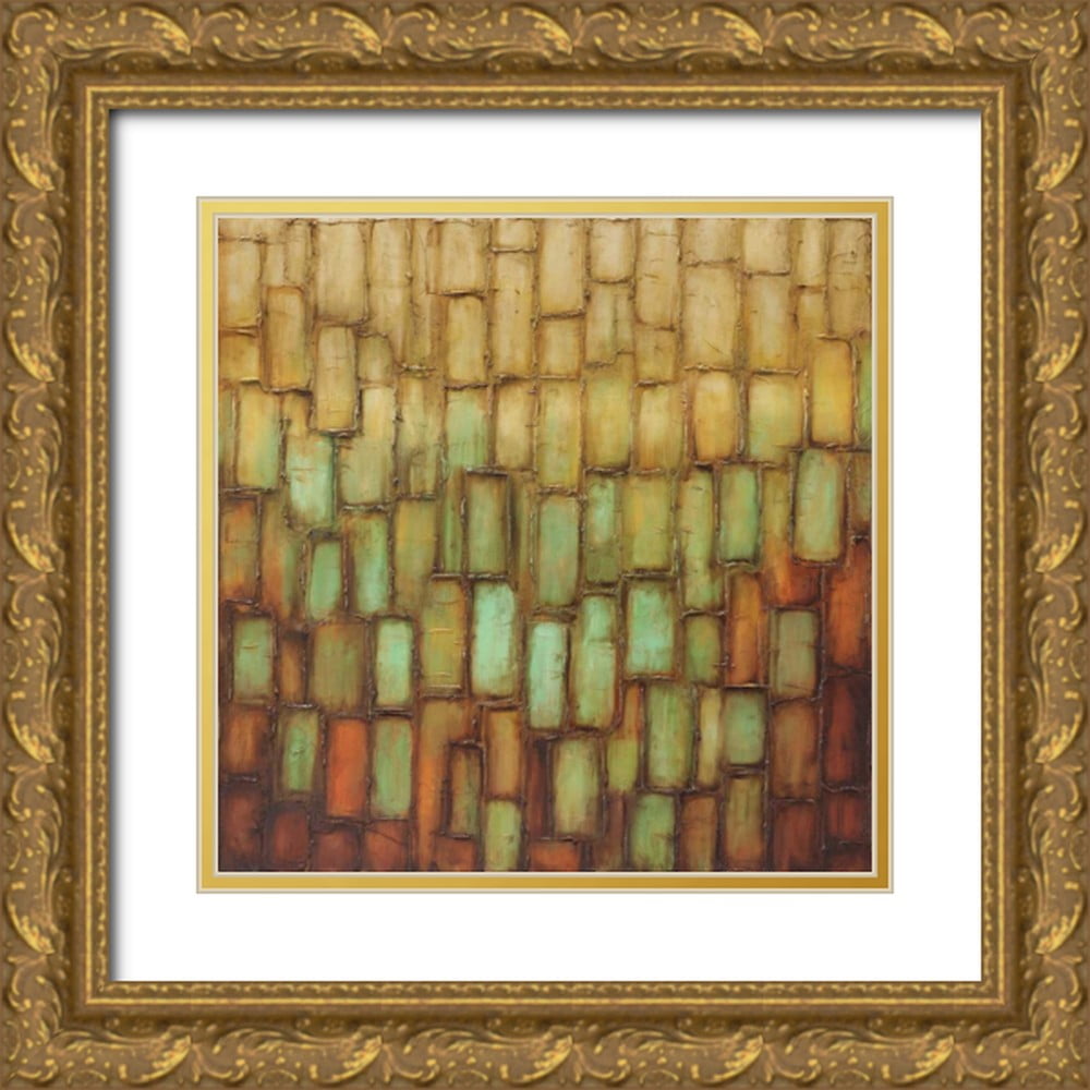Perry, Alexandra 26x26 Gold Ornate Wood Framed with Double Matting ...